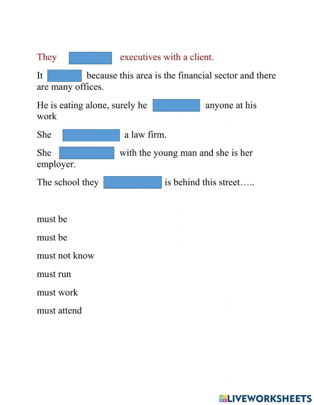 Must activity for Grade 2 | Live Worksheets