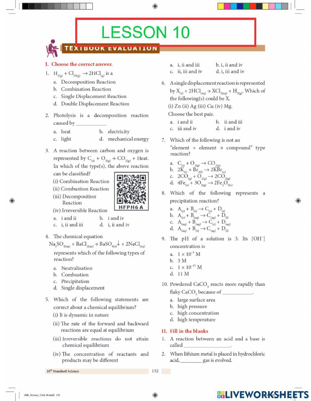 10 sci em l 10 worksheet | Live Worksheets