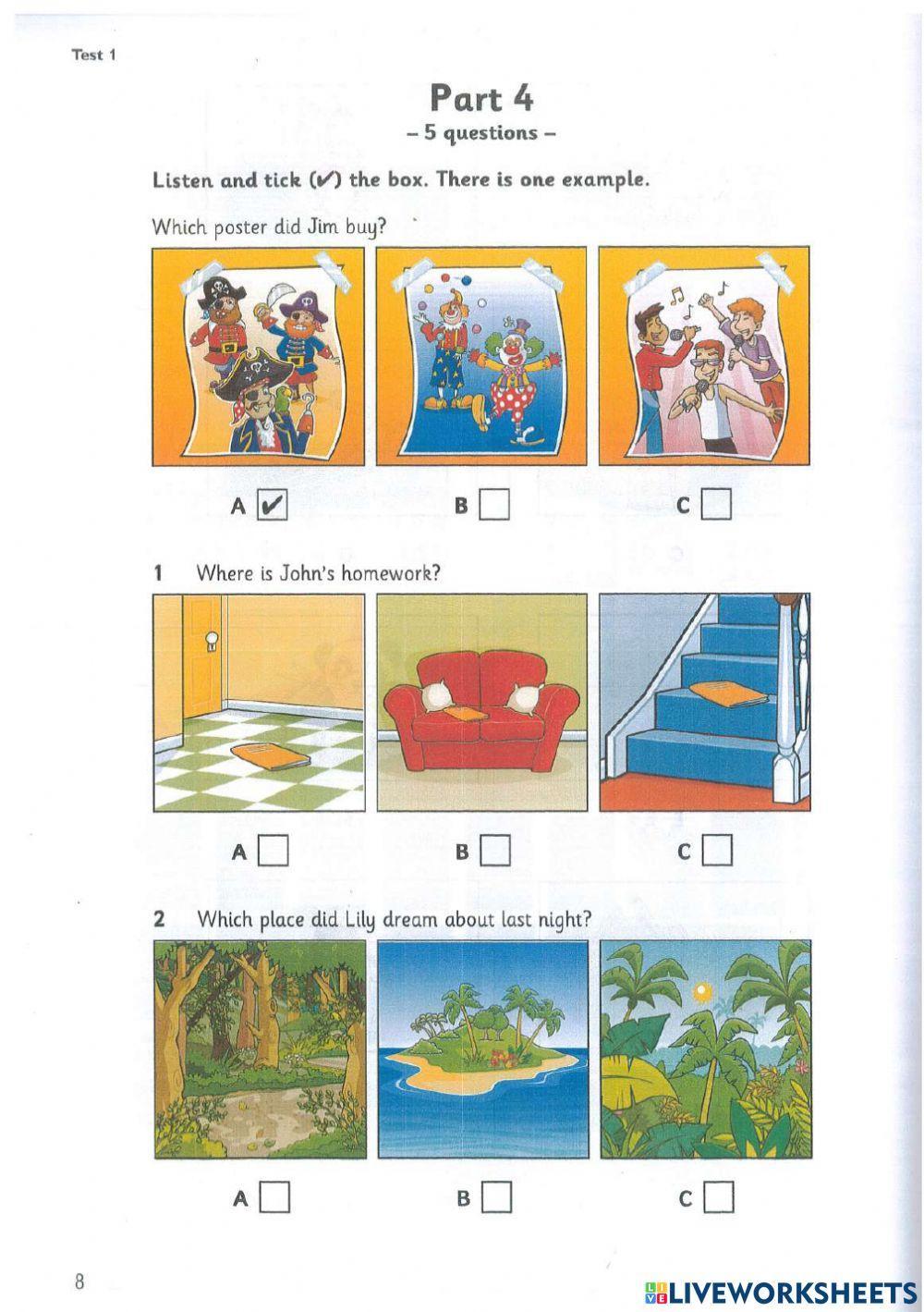 Mover 3 - Test … | Free Interactive Worksheets | 2290455