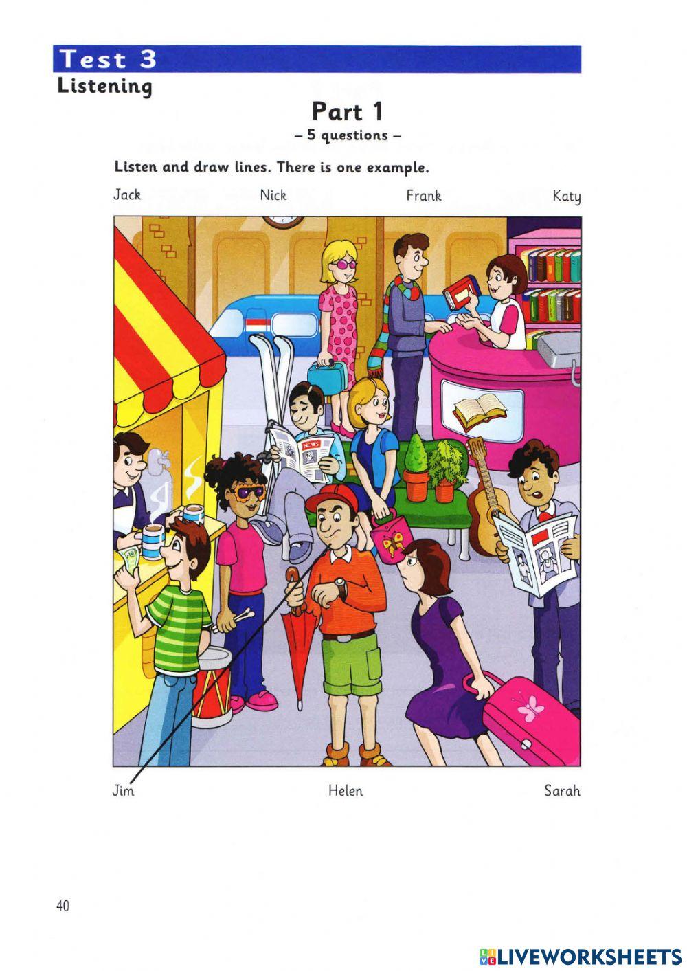 Flyers 1 - List… | Free Interactive Worksheets | 3110509