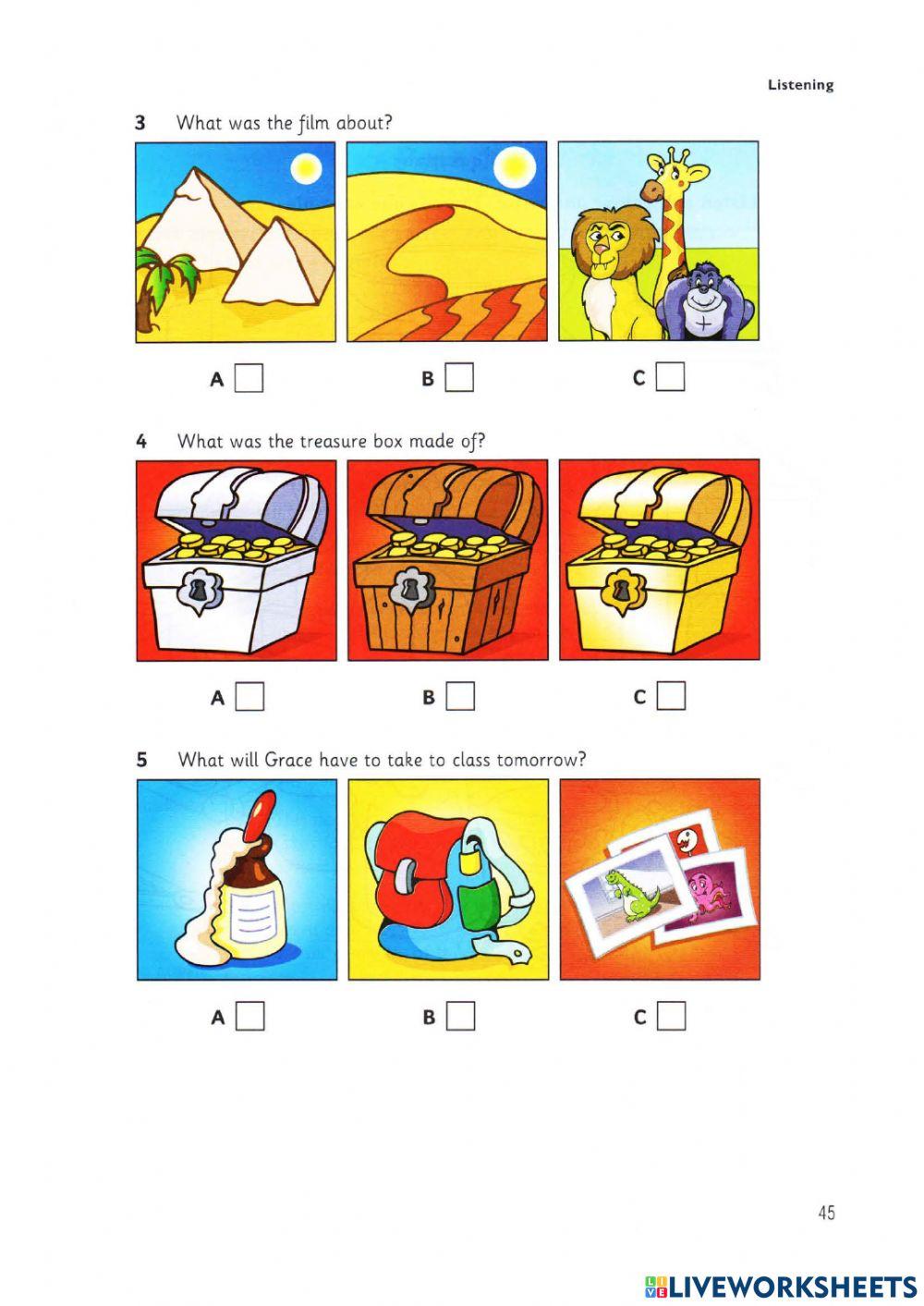 Flyers 1 - List… | Free Interactive Worksheets | 3110509