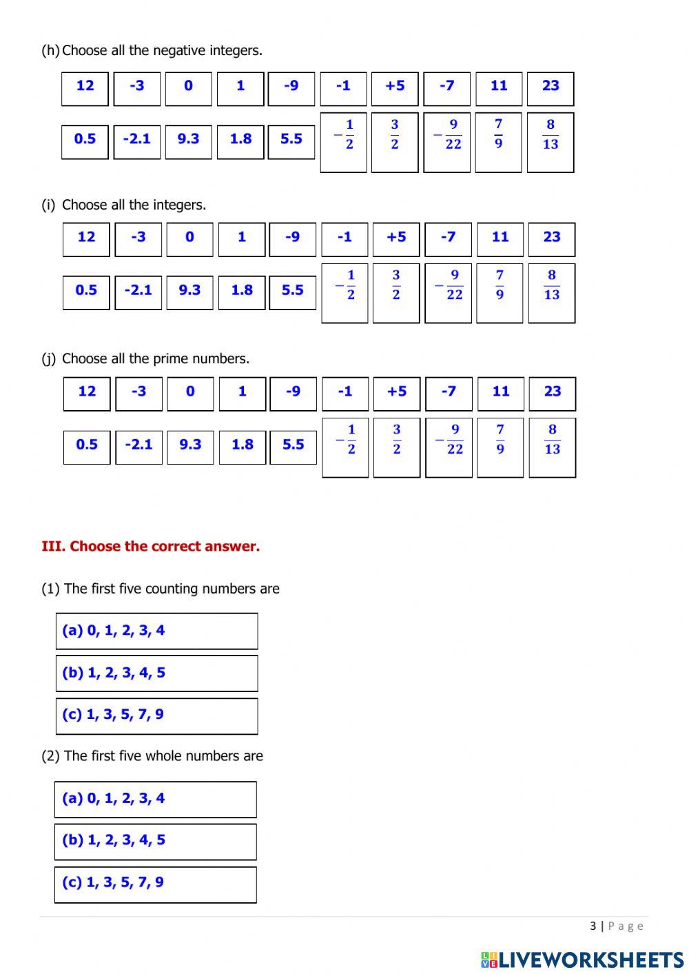 1103866 | Types Of Numbers | Aung Zin Phyo