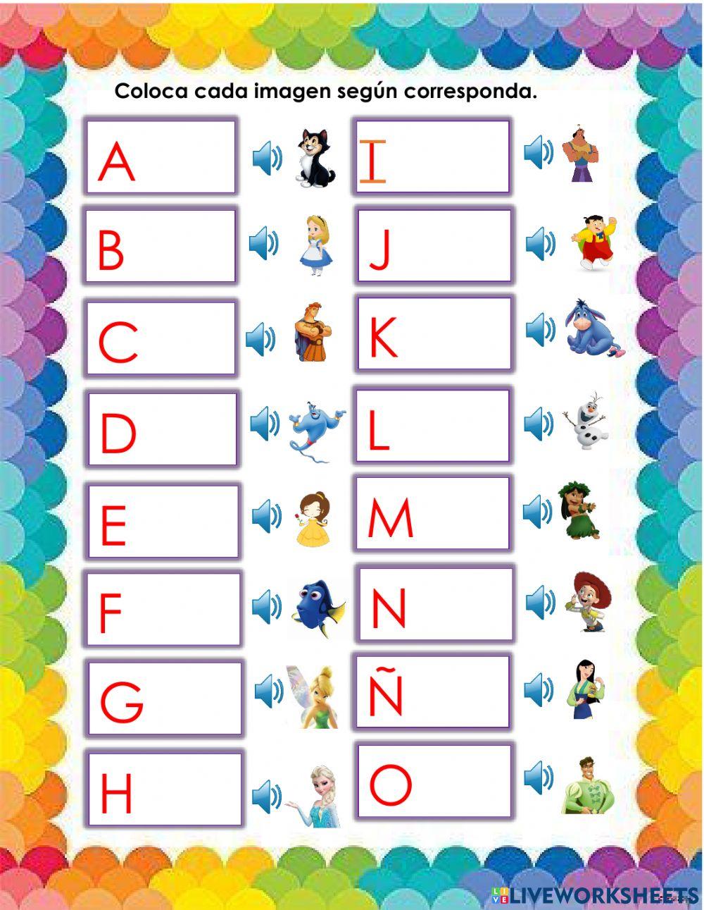 Abc online activity for 3K | Live Worksheets