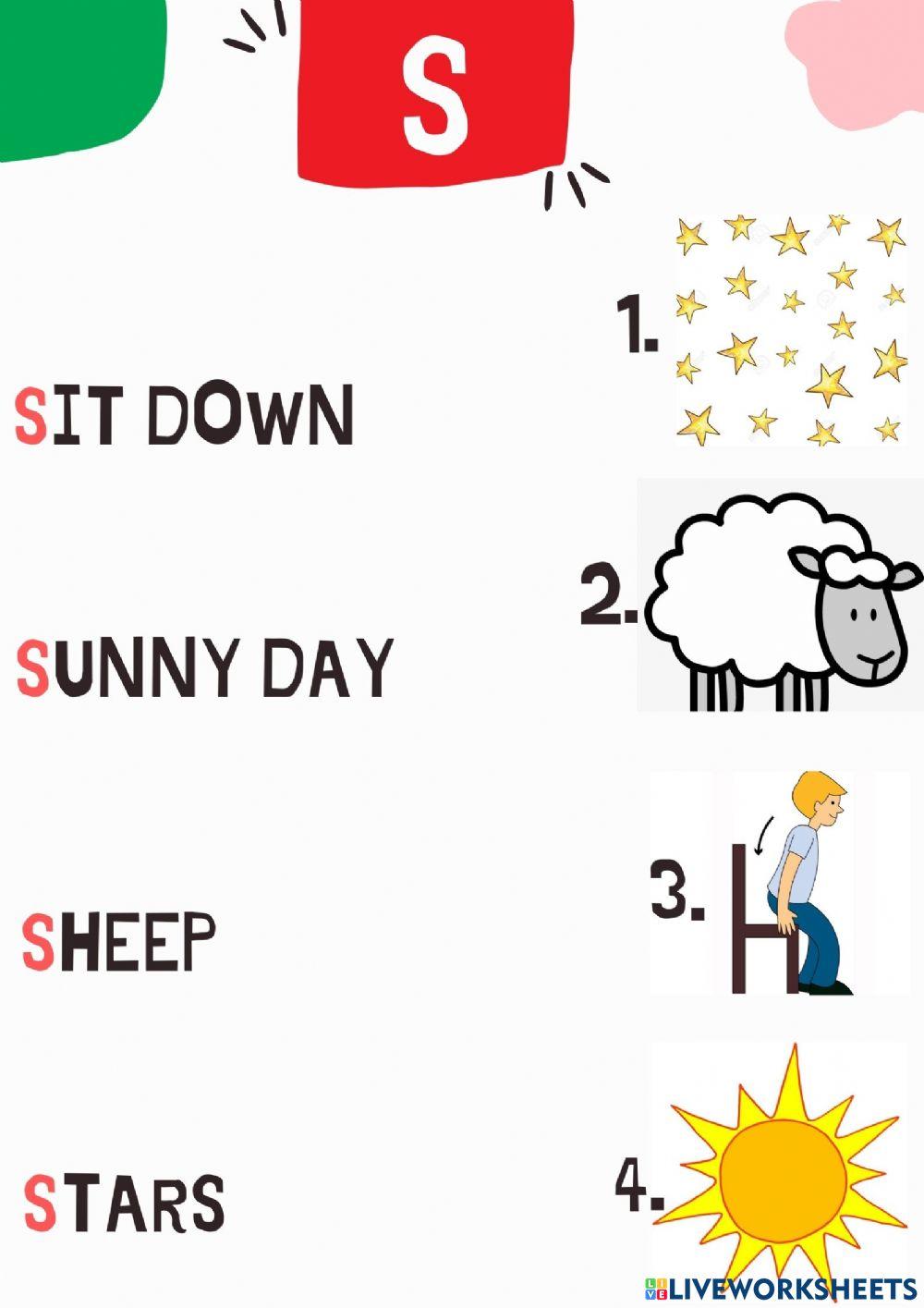 The S sound | AilinZamora | Live Worksheets