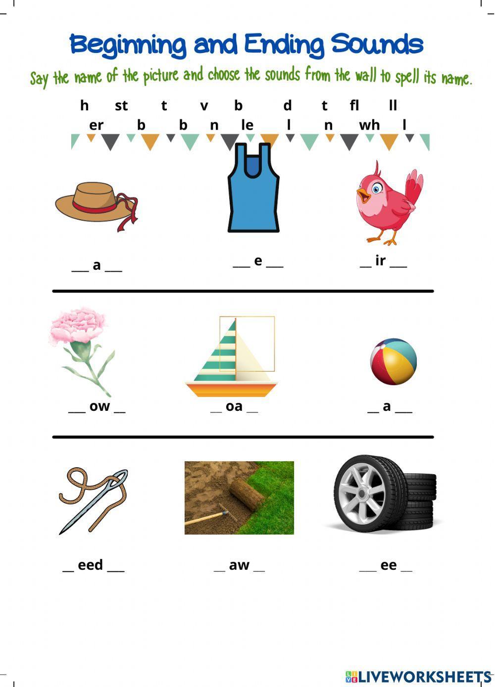 Beginning And Ending Sounds Activity Live Worksheets beginning-and-ending-sounds-activity-live-worksheets