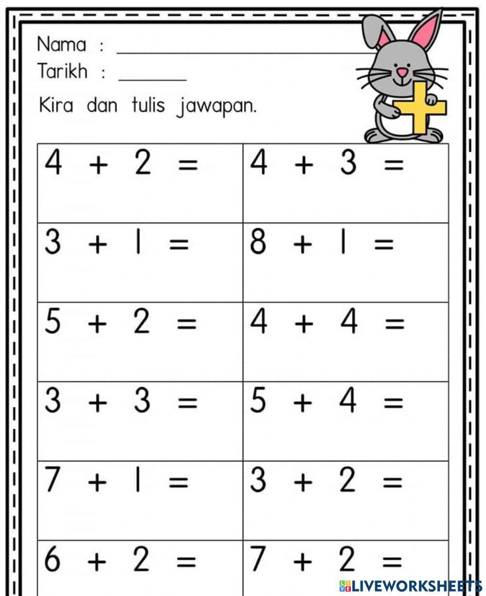 Operasi Tambah dalam lingkungan 10 1104935 | RW3178