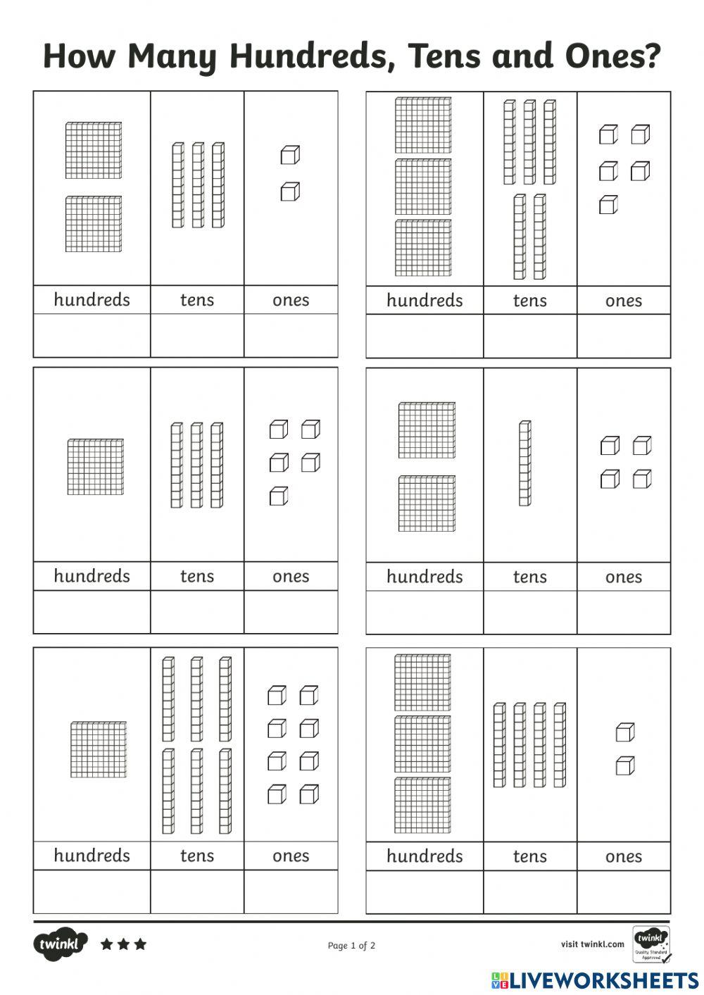 place value online exercise for | Live Worksheets