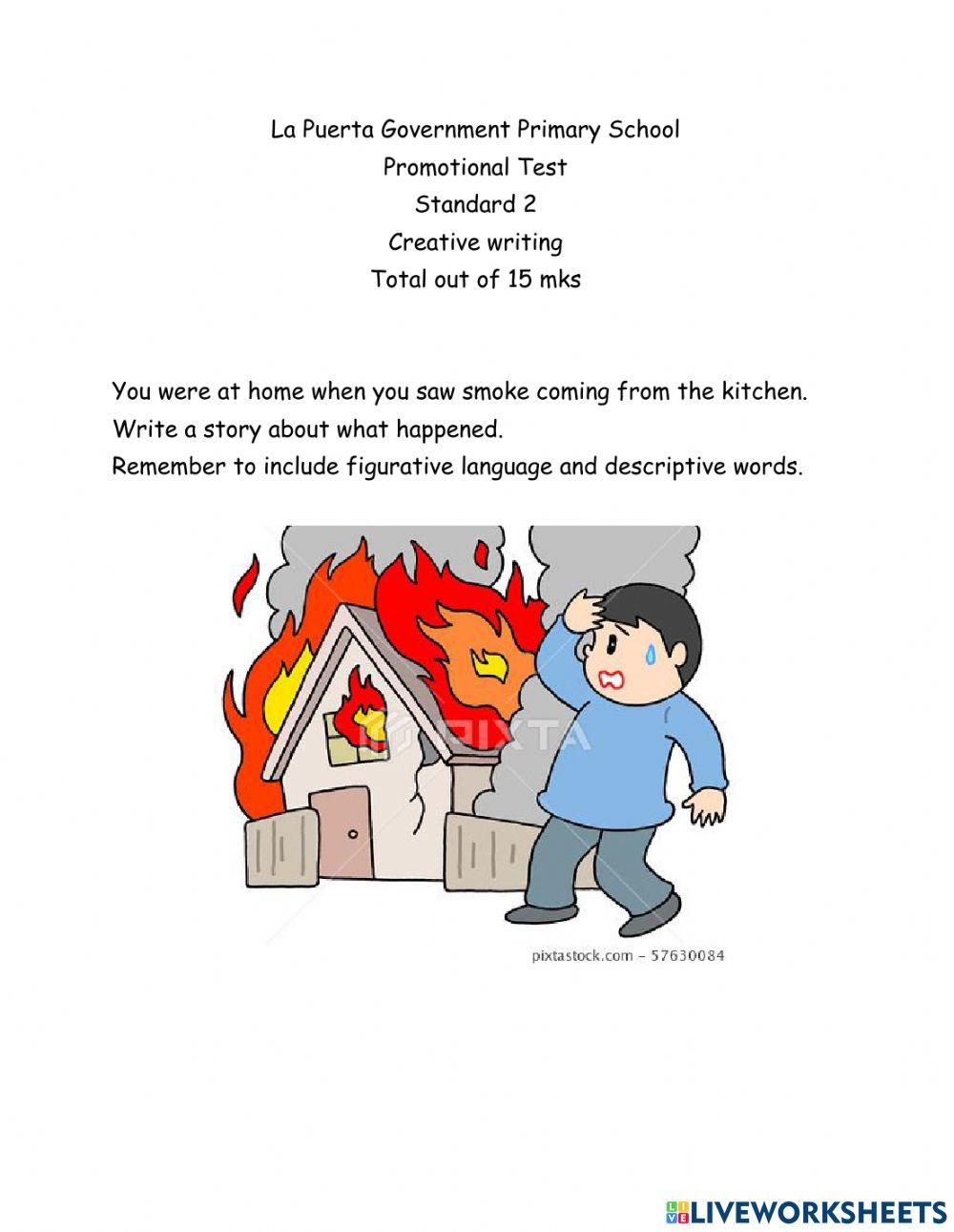 Creative writing free online activity | Live Worksheets