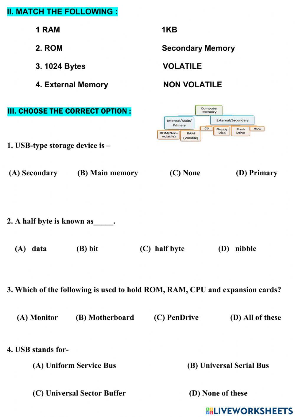 class-4-worksheet-1-ch-2-computer-memory-online-exercise-for-live