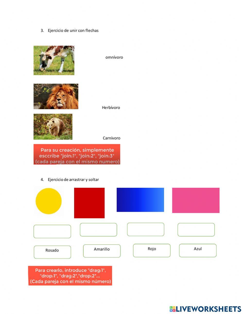 Fichas interactivas interactive activity | Live Worksheets