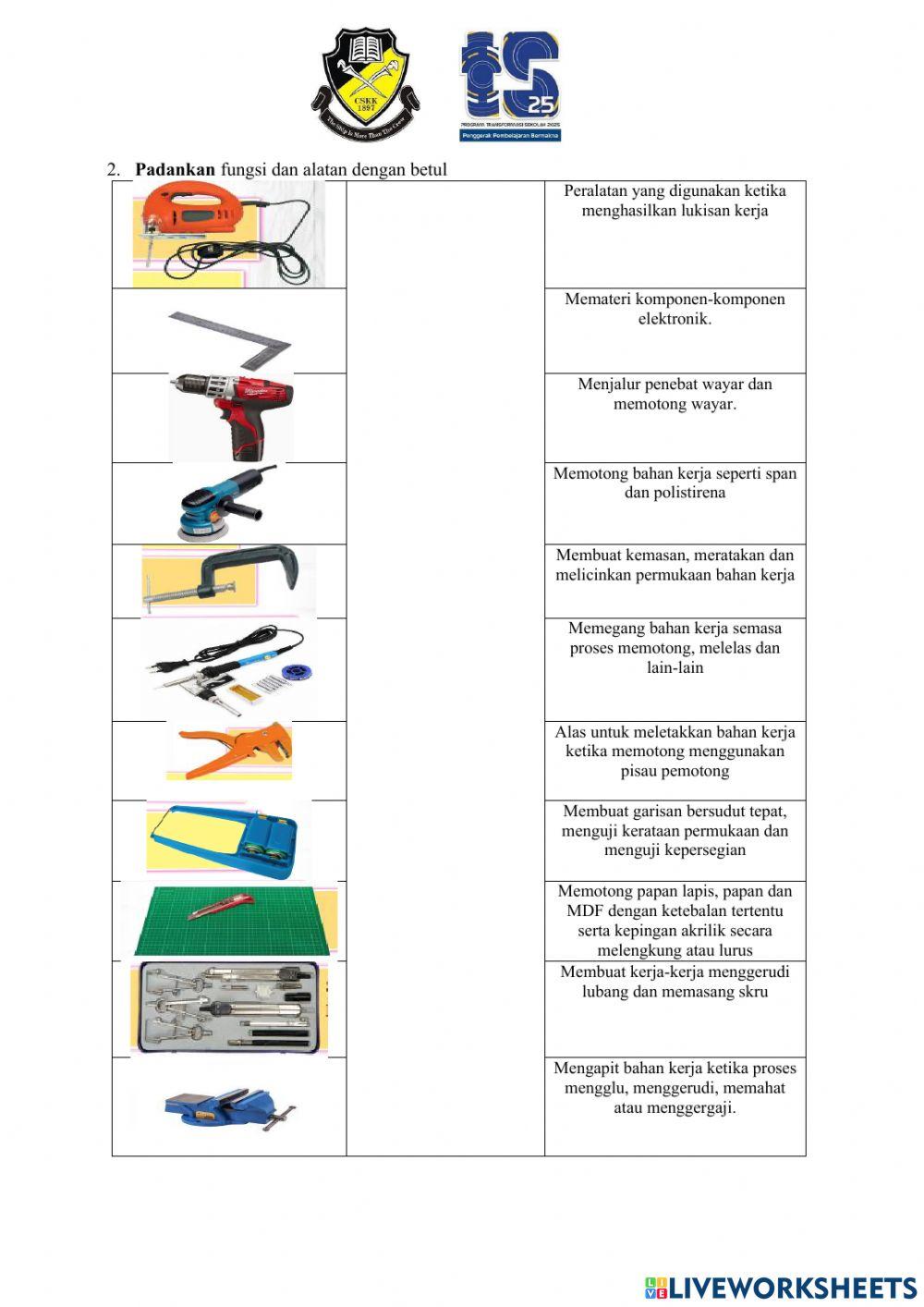 LATIHAN RBT TG 3 MENYEDIAKAN JADUAL KERJA online exercise for | Live ...