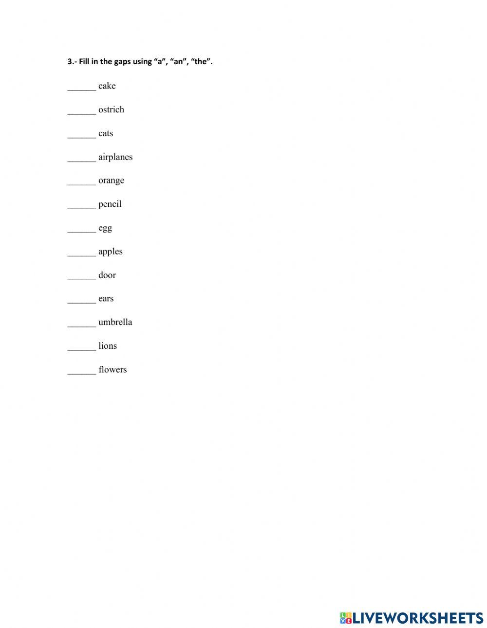 Exam 5th worksheet | Live Worksheets