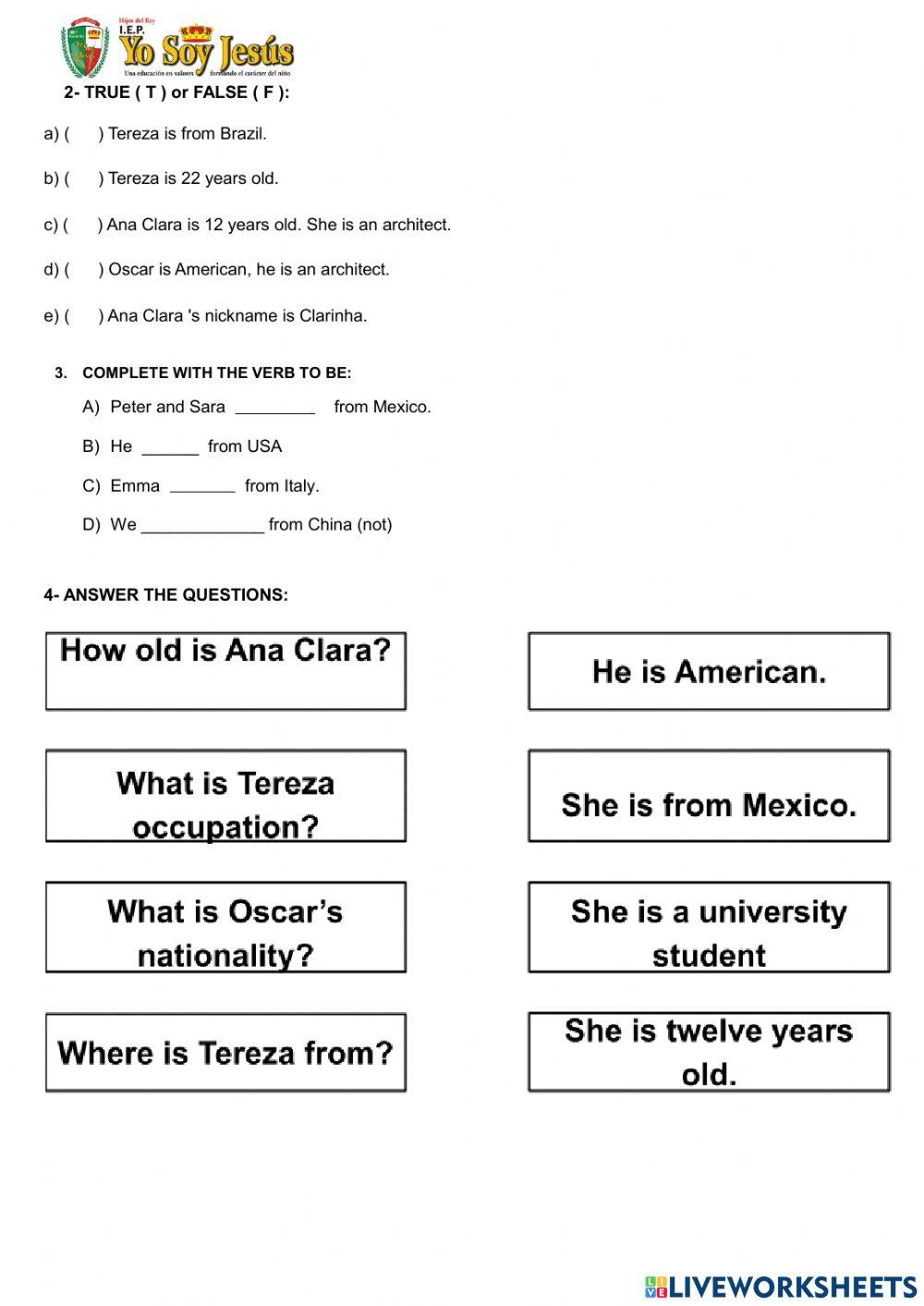 Exam english worksheet | Live Worksheets