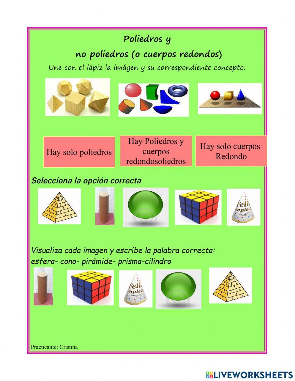 Poliedrosy no poliedros worksheet | Live Worksheets