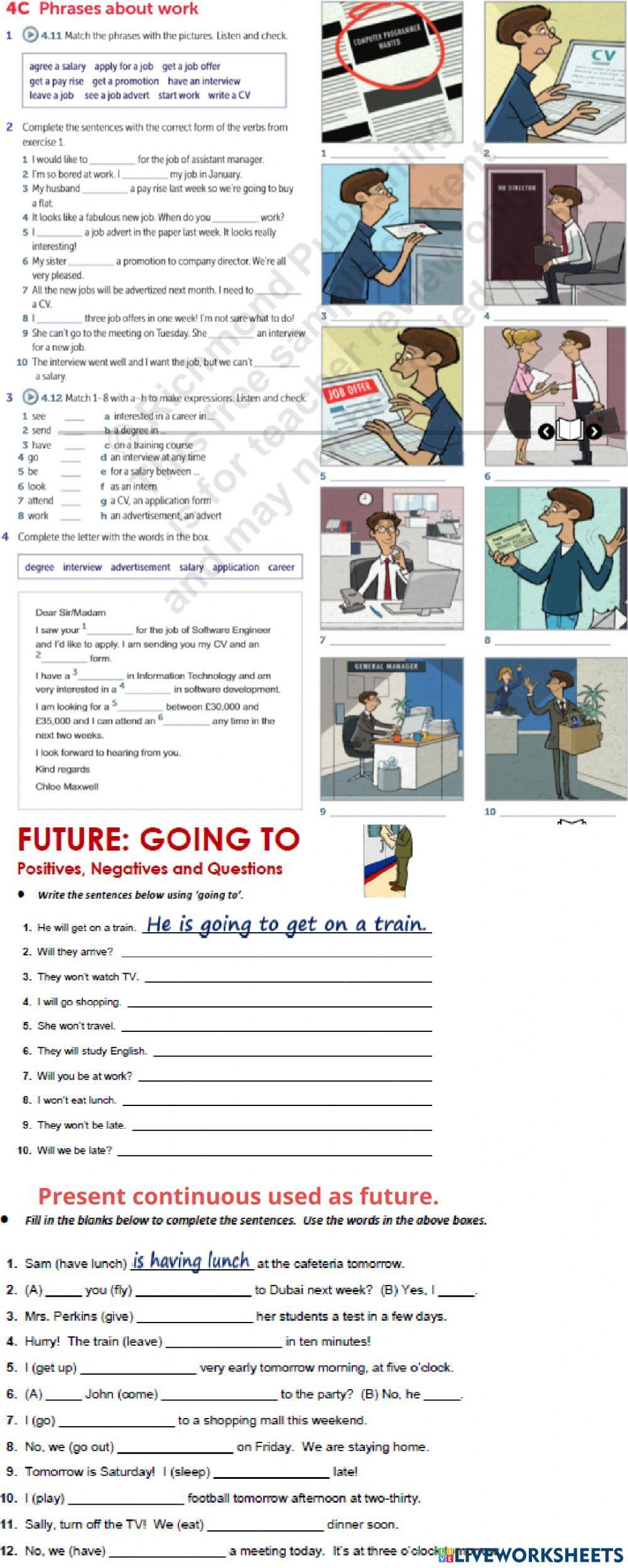 Future | Free Interactive Worksheets | 1108996