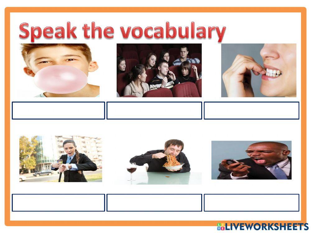Bad habit Vocabulary online exercise for | Live Worksheets