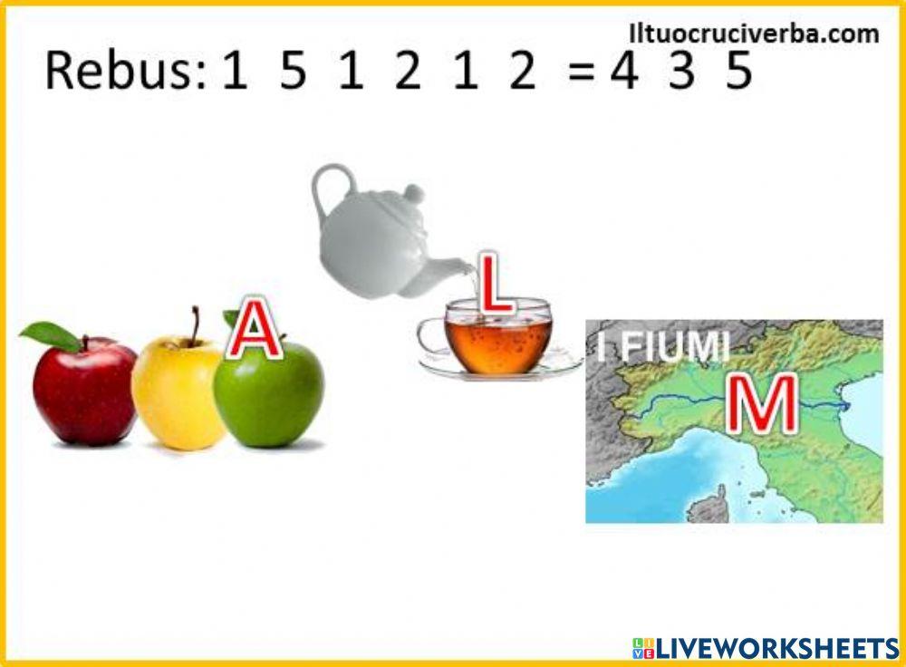 Rebus 8 worksheet | Live Worksheets