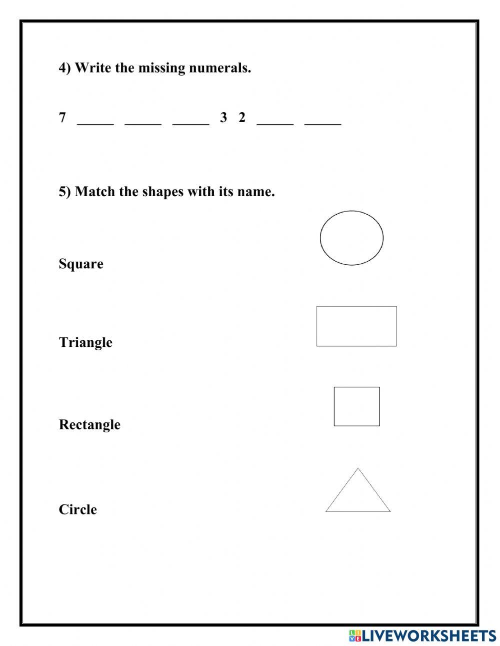 2021 Maths test worksheet | Live Worksheets