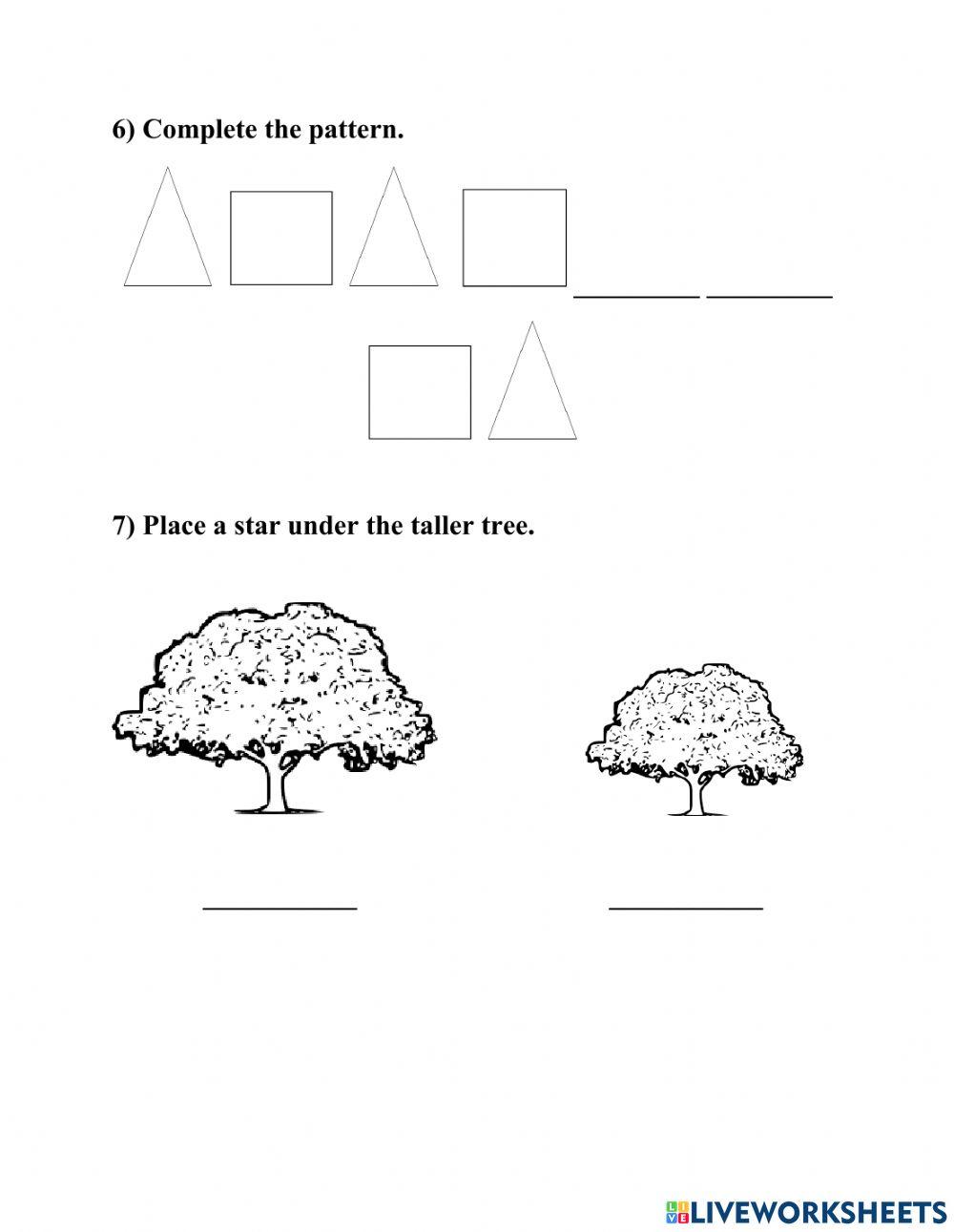 2021 Maths test worksheet | Live Worksheets