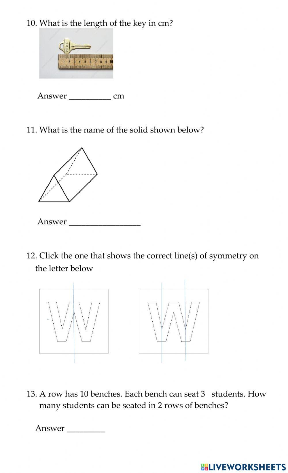 mathematicsT3-A2 final worksheet | Live Worksheets
