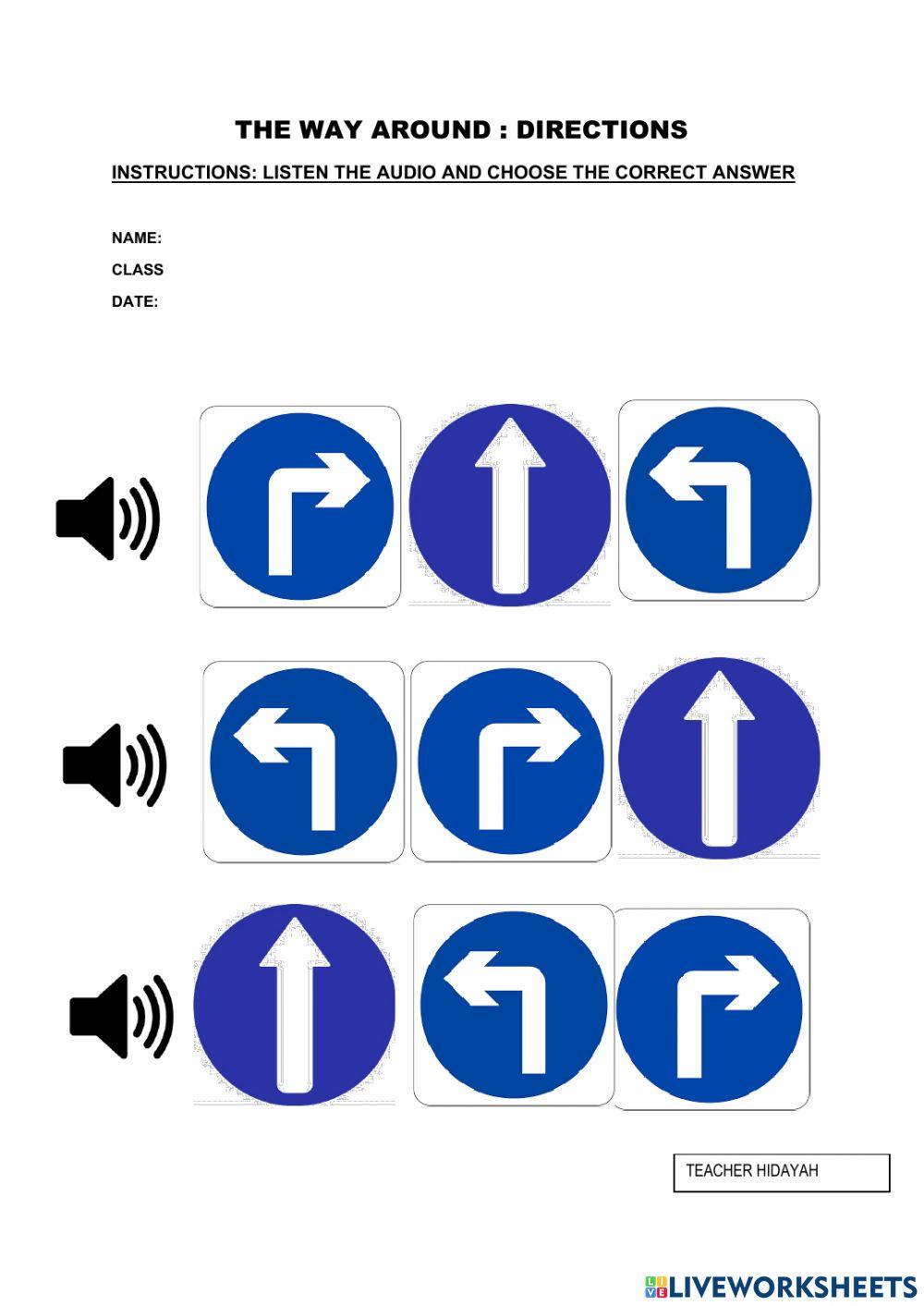 Directions, ppki y3 worksheet | Live Worksheets