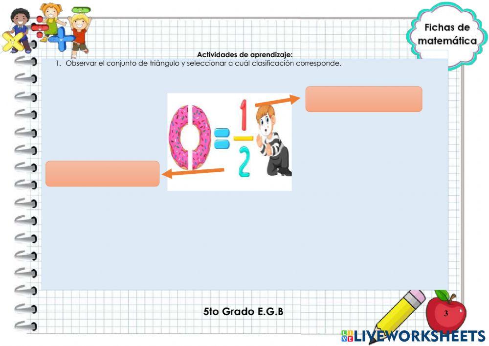 Fracciones simples worksheet | Live Worksheets