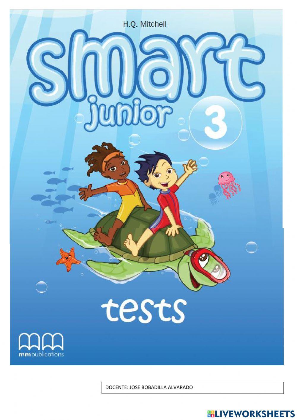 ENGLISH TEST 1 SMART JUNIOR 3 online exercise for | Live Worksheets