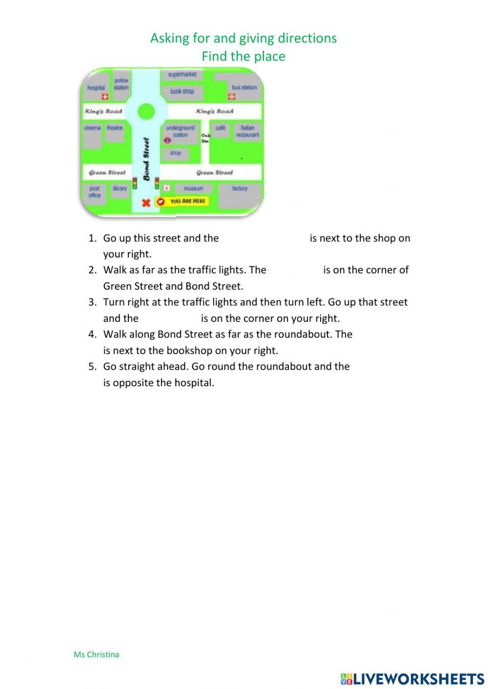 Directions worksheet for 5th Grade | Live Worksheets