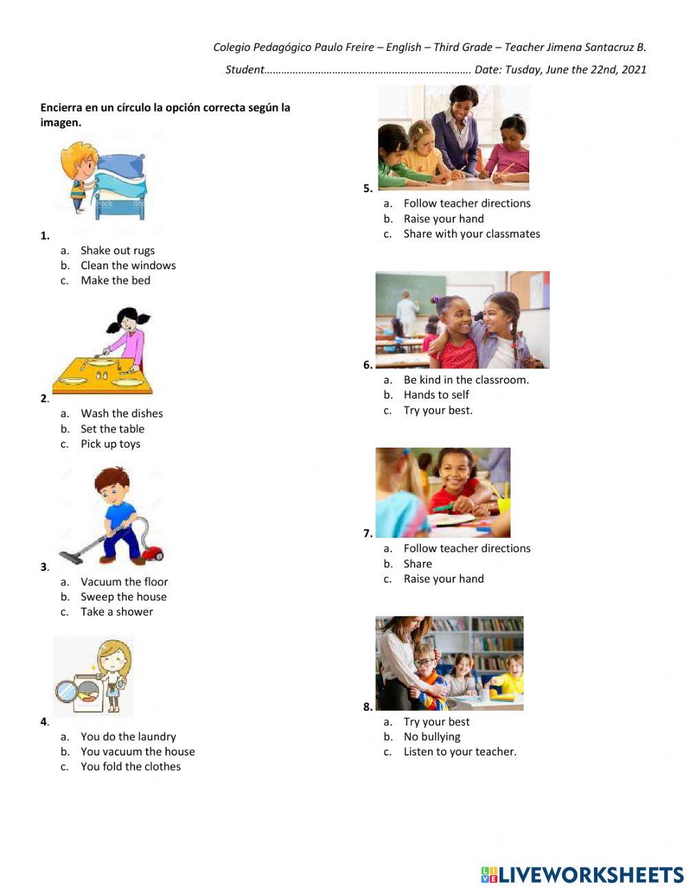 task 3rd | Free Interactive Worksheets | 3116059