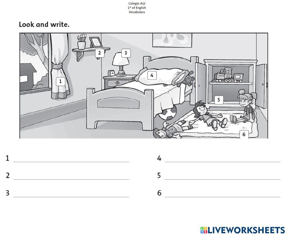 Tidy up | Free Interactive Worksheets | 1110490