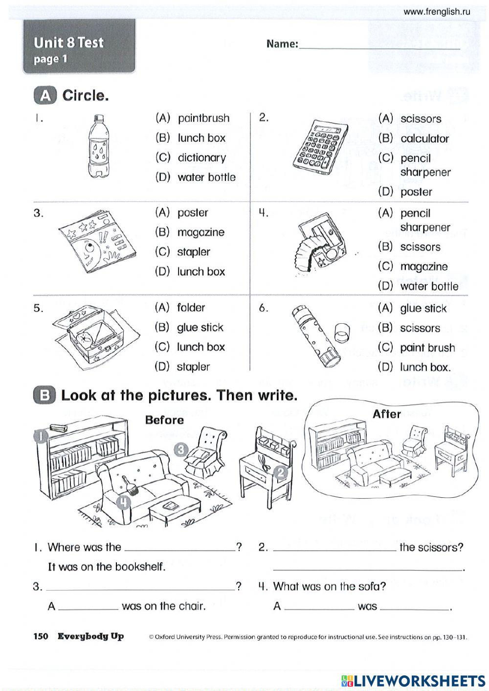 6643002 | Quiz 8 Unit 8 Everybody up 3 | Daniray