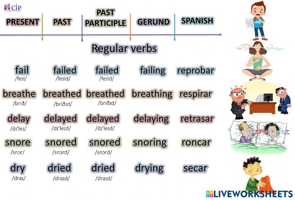 Verbs 40 worksheet | Live Worksheets