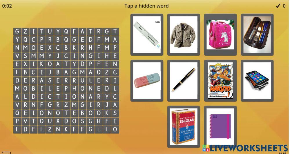 Objects Kids st… | Free Interactive Worksheets | 1111973