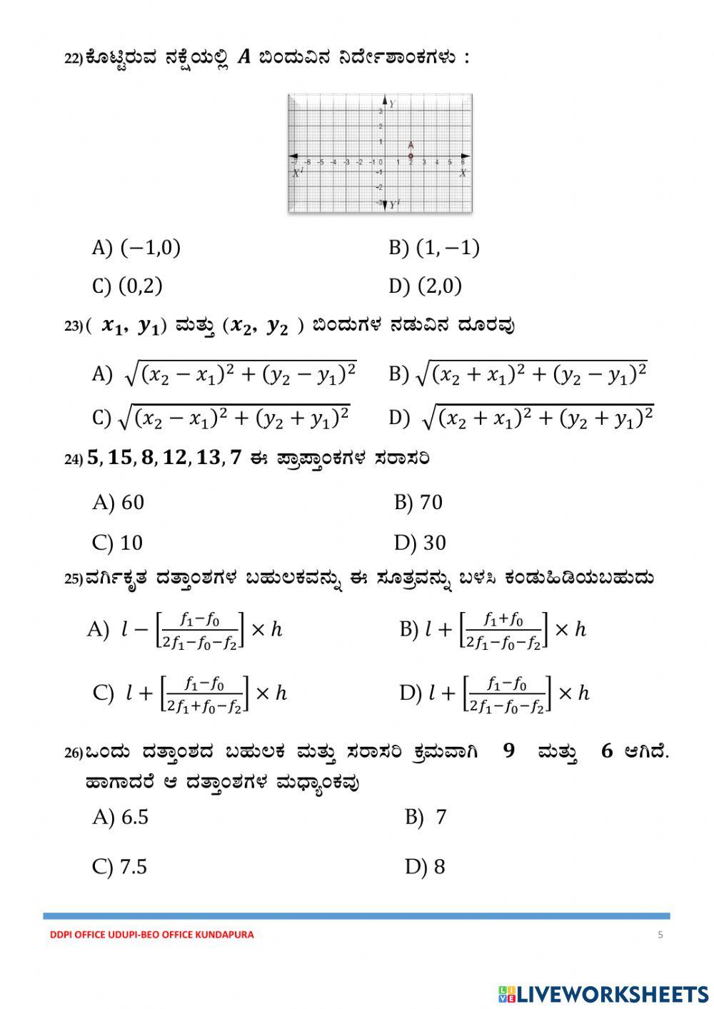 SSLC Preparator… | Free Interactive Worksheets | 1112946