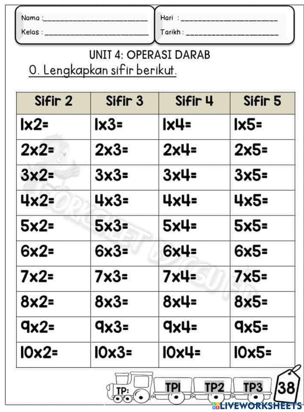 Matematik online exercise for primary | Live Worksheets