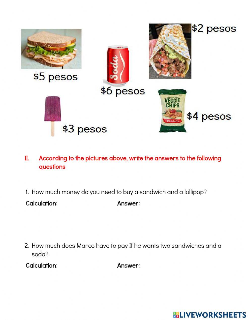 Examen Math 3AP worksheet | Live Worksheets