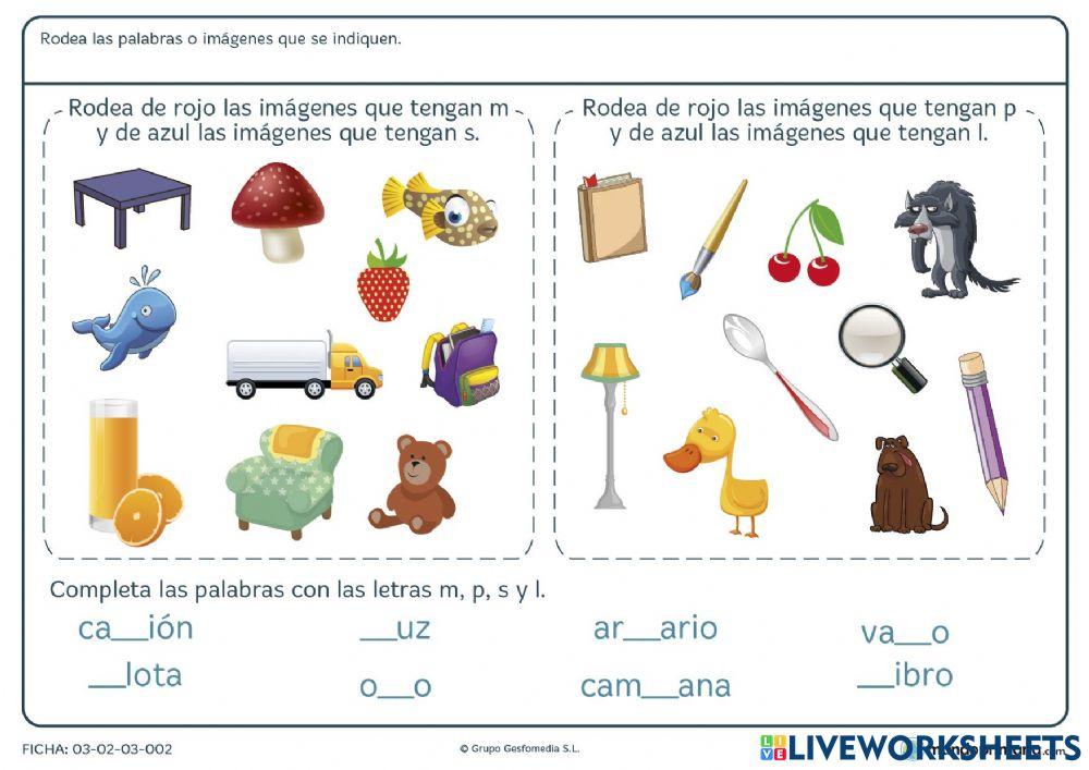LAS LETRAS worksheet | Live Worksheets