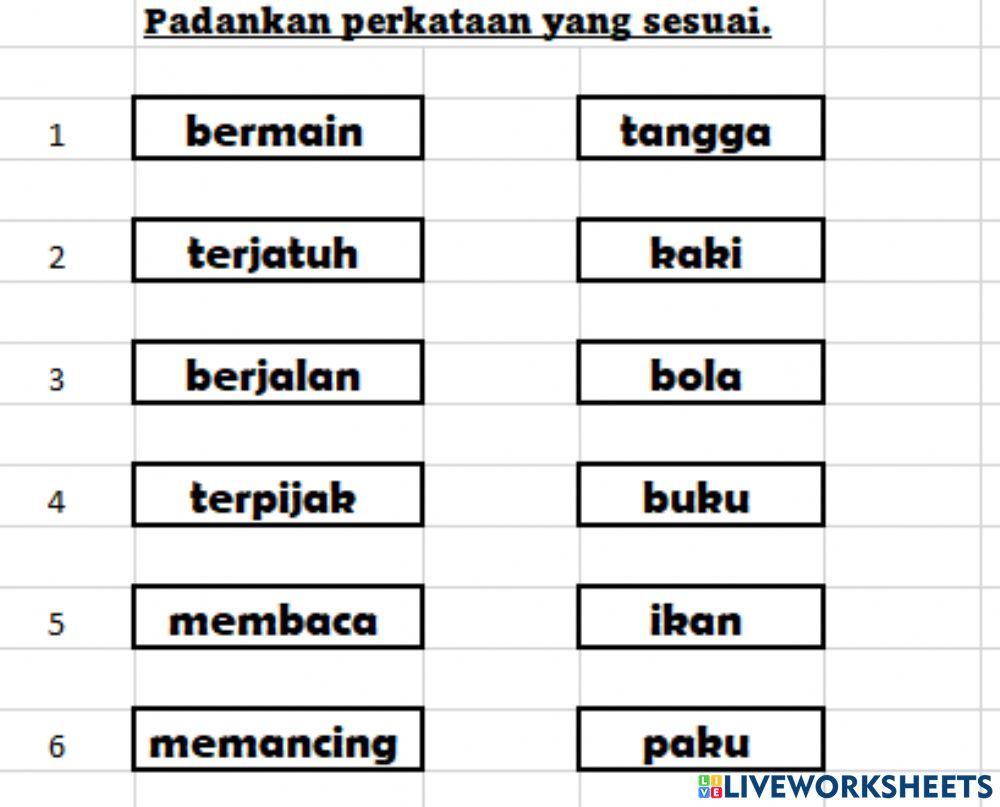 Kemahiran menulis online worksheet | Live Worksheets