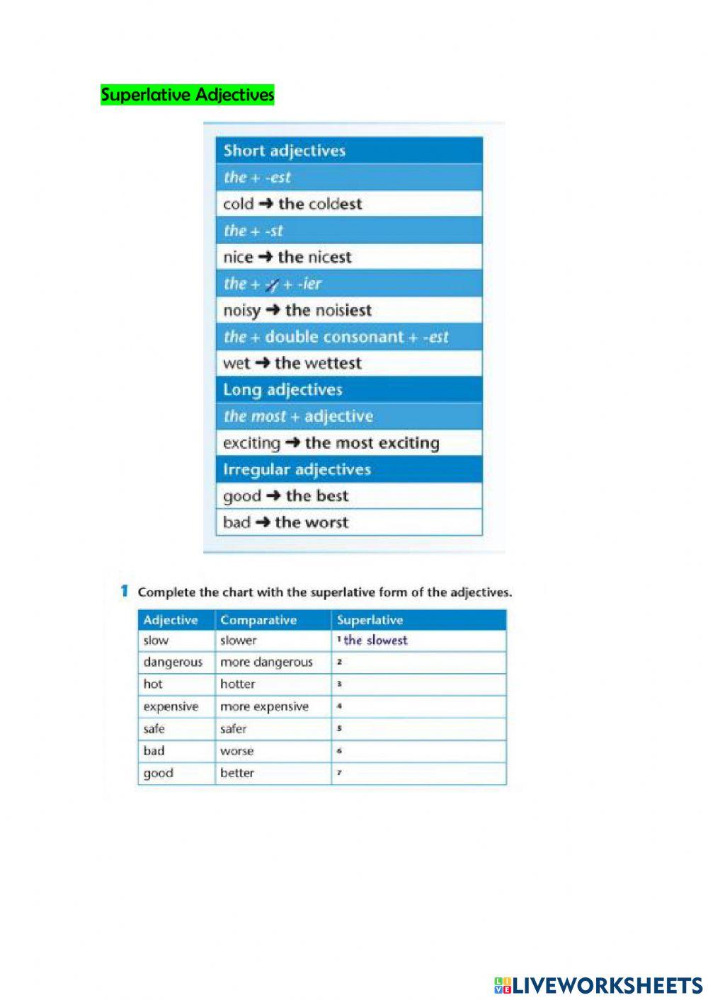 Mix exercise | Live Worksheets