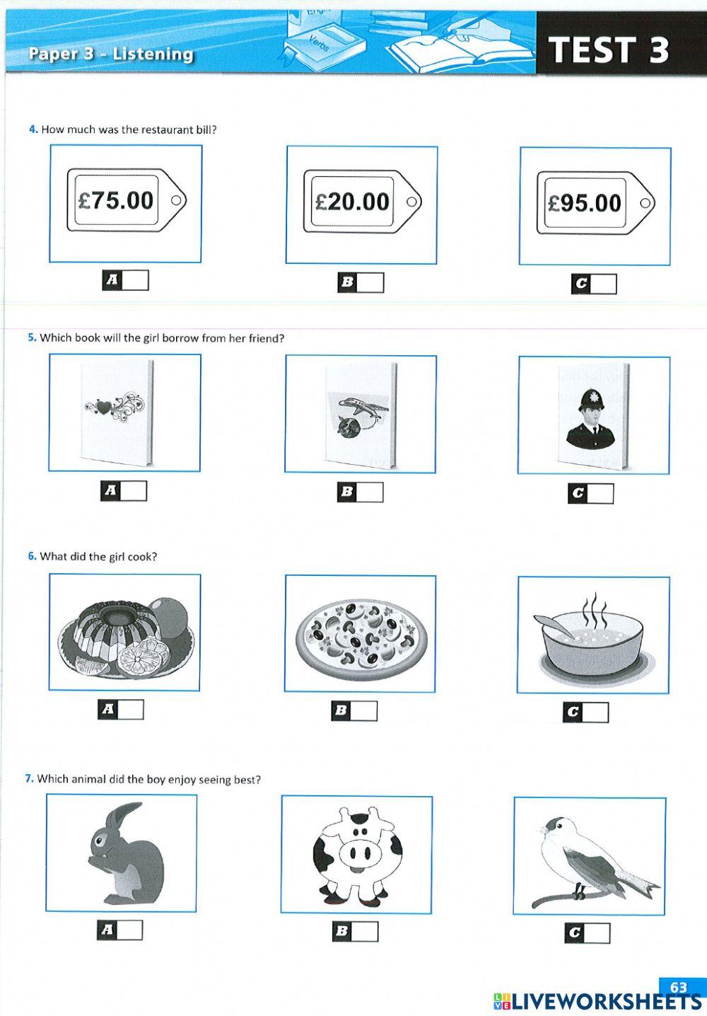 3110478 | Simply Pet Test 3: Listening