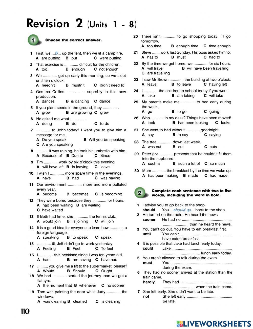 Grammar | Free Interactive Worksheets | 5073878