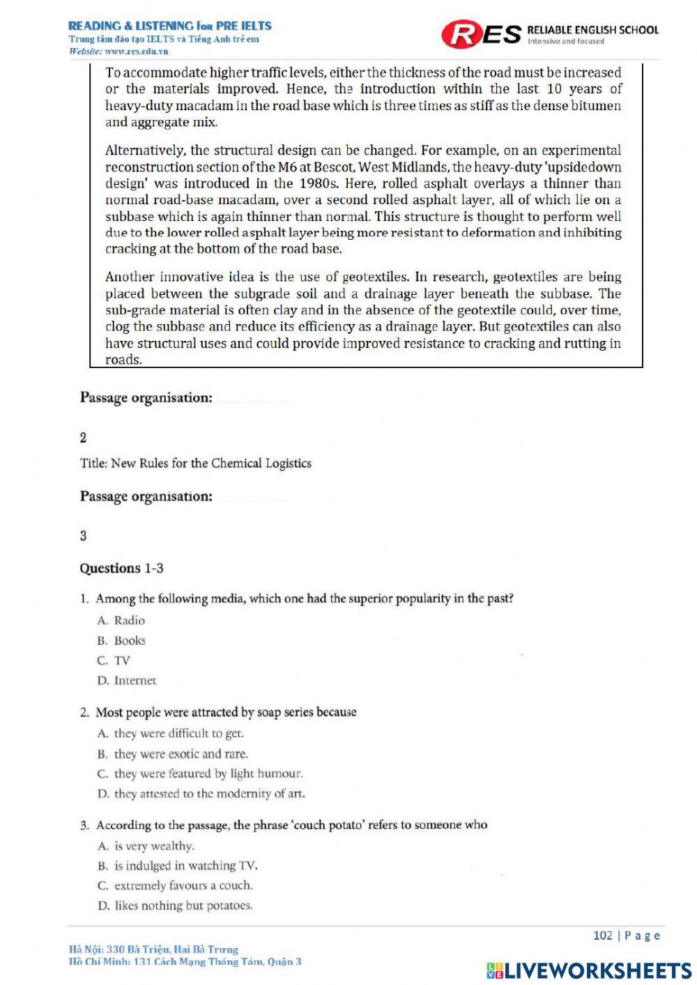 RL For Pre Les 5 Reading worksheet | Live Worksheets