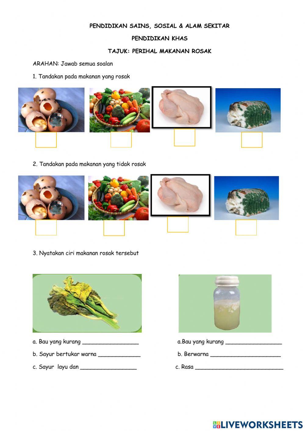 1116911 | Perihal makanan rosak | SHAKILA BINTI TAHIR