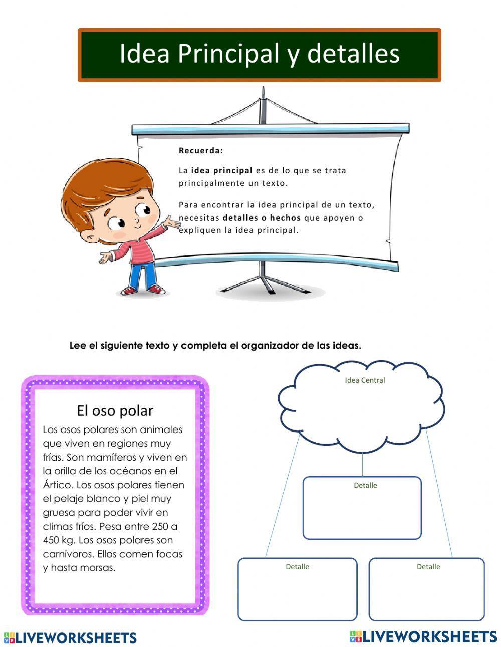 Ejercicios Para Identificar La Idea Principal - Image to u Ejercicios Para Identificar La Idea Principal - Image to u