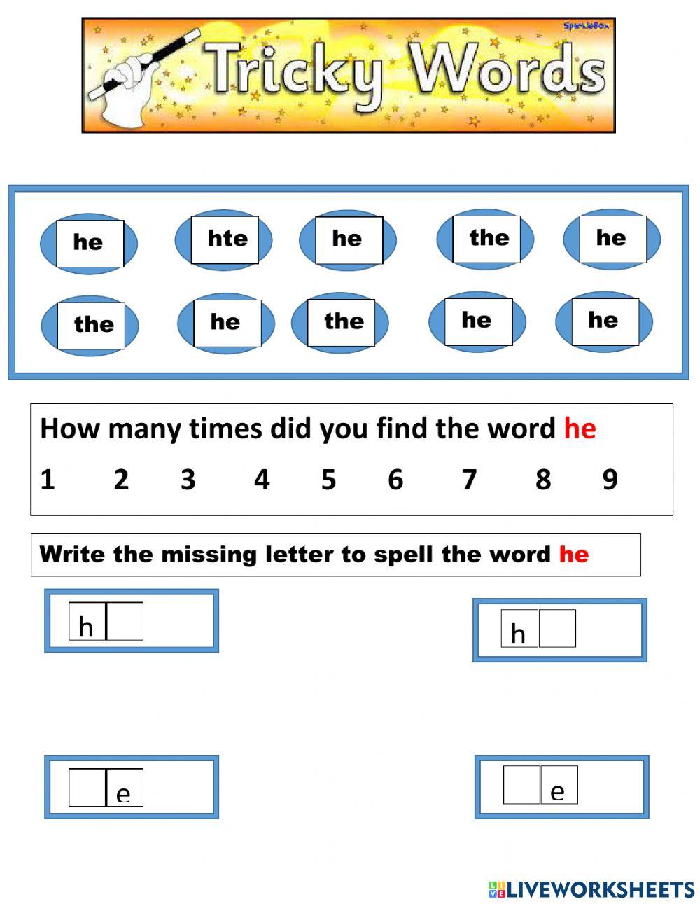 Tricky word he 1117945 | Alfiya liyakat | Live