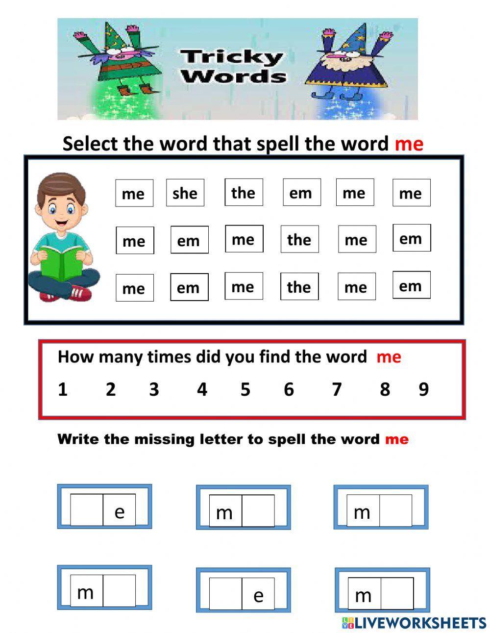 1117972 | Tricky word me | Alfiya liyakat