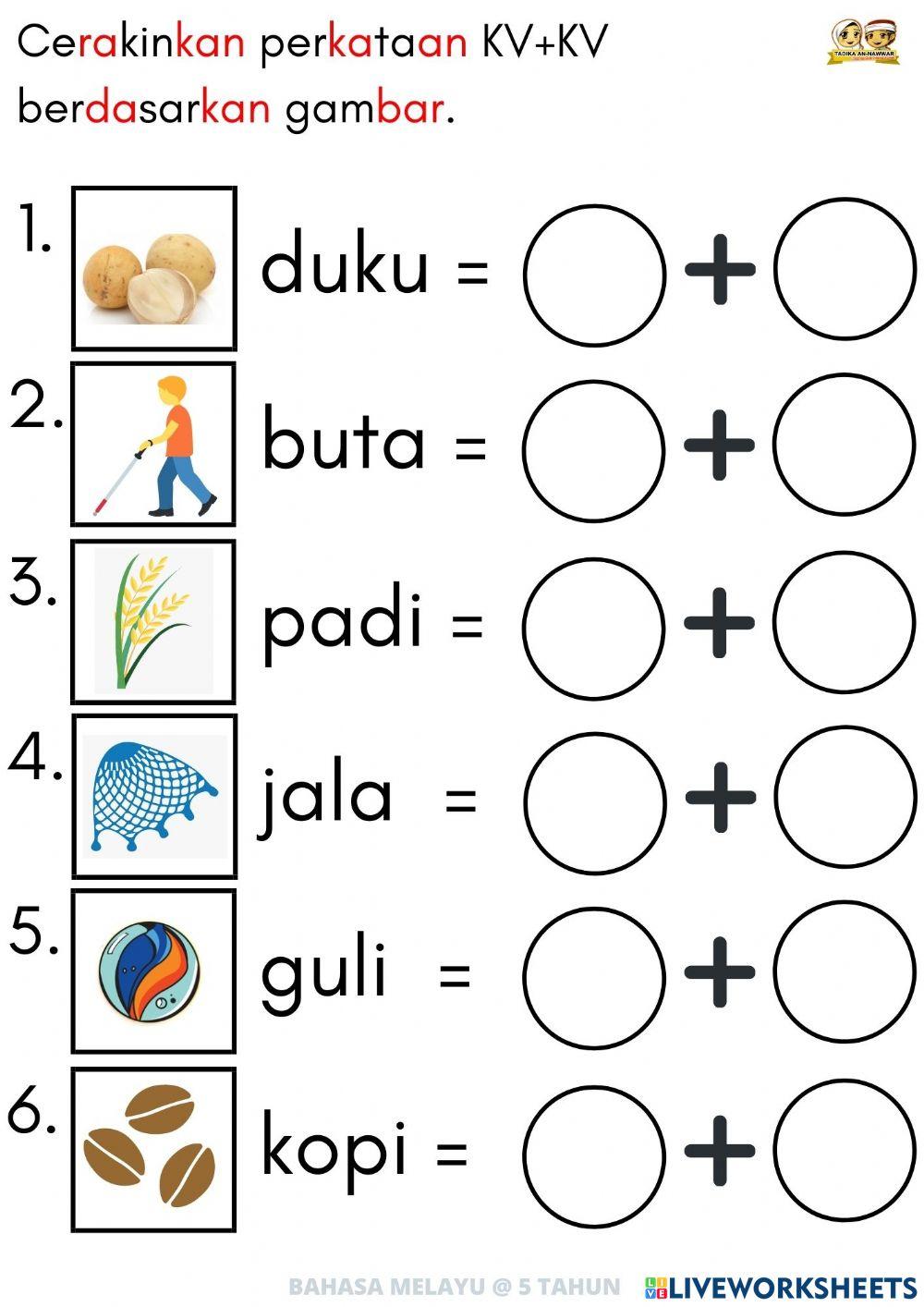 Suku kata 1118900 | mierahalid | Live Worksheets