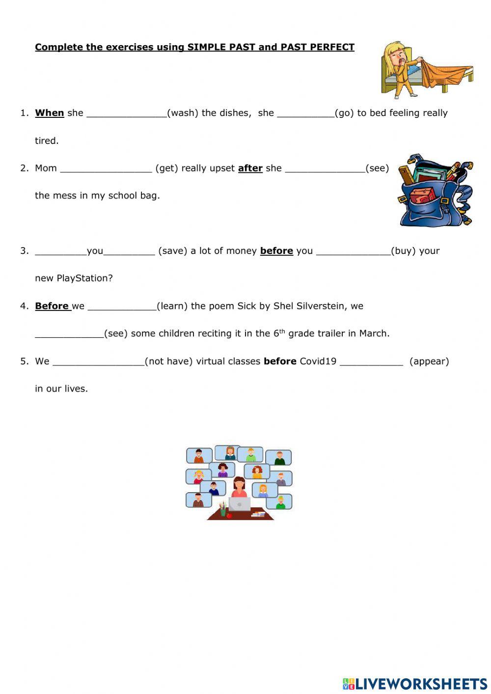 1119826 | Past Perfect | alecitati | LiveWorksheets