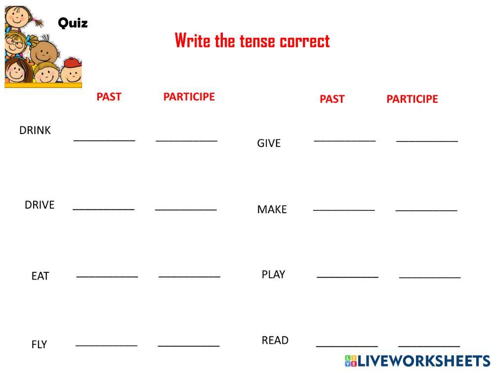Verb quiz 1120353 | Irais Sánchez | Live Worksheets