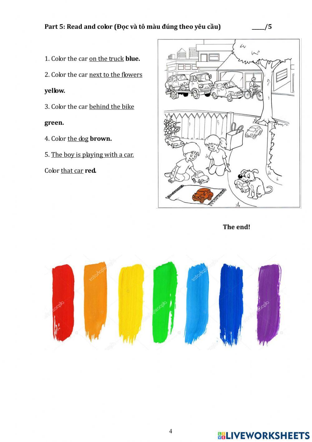 Grade 1 - Test 1 | Free Interactive Worksheets | 1120584